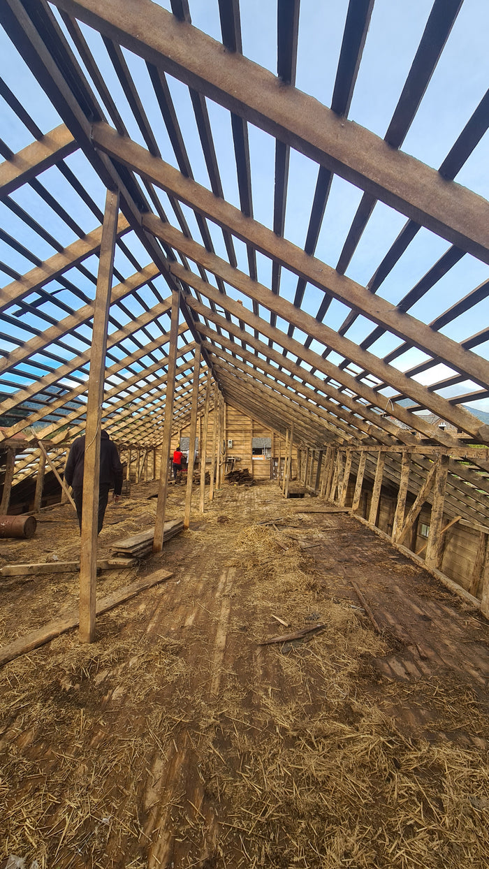 Pilares Roble Pellín recicladas