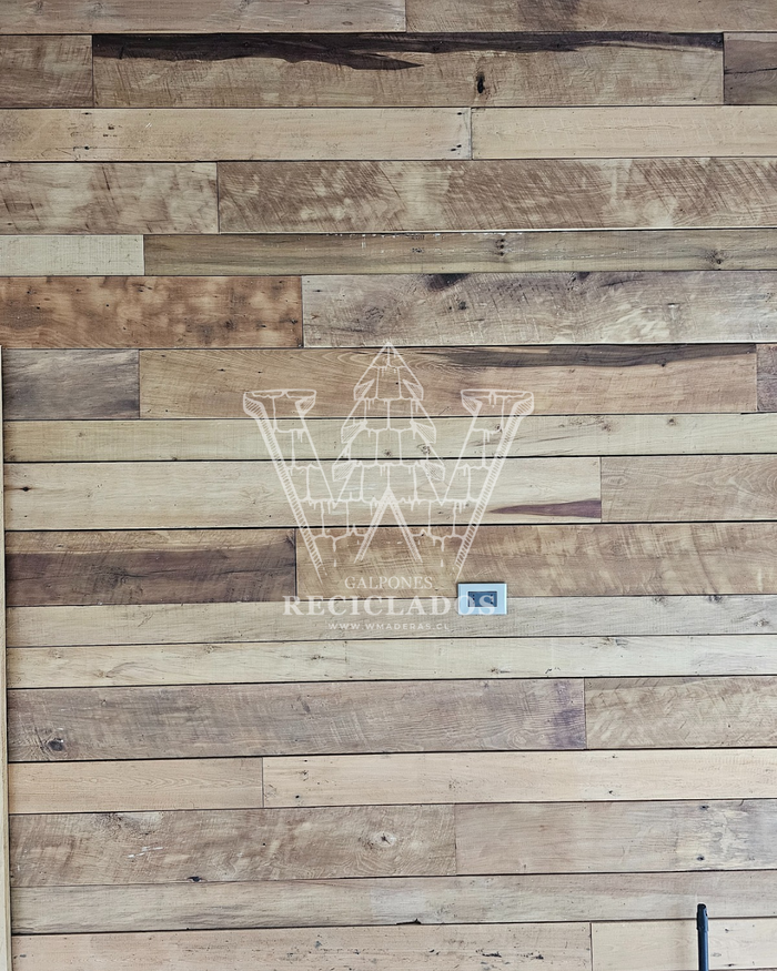 Revestimiento Rústico Natural - Madera Nativa Reciclada