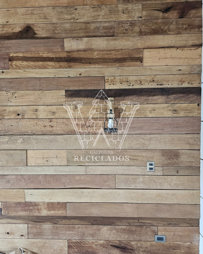 Revestimiento Rústico Natural - Madera Nativa Reciclada