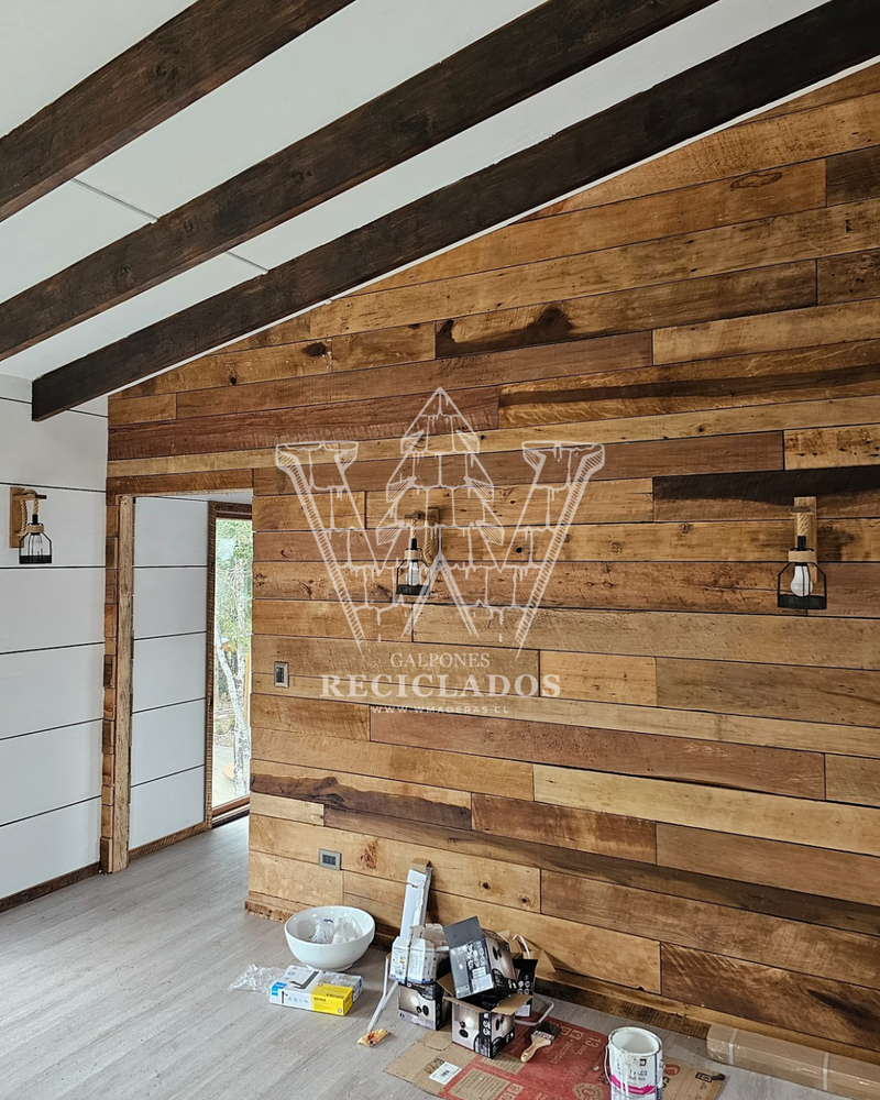 Revestimiento Rústico Natural - Madera Nativa Reciclada
